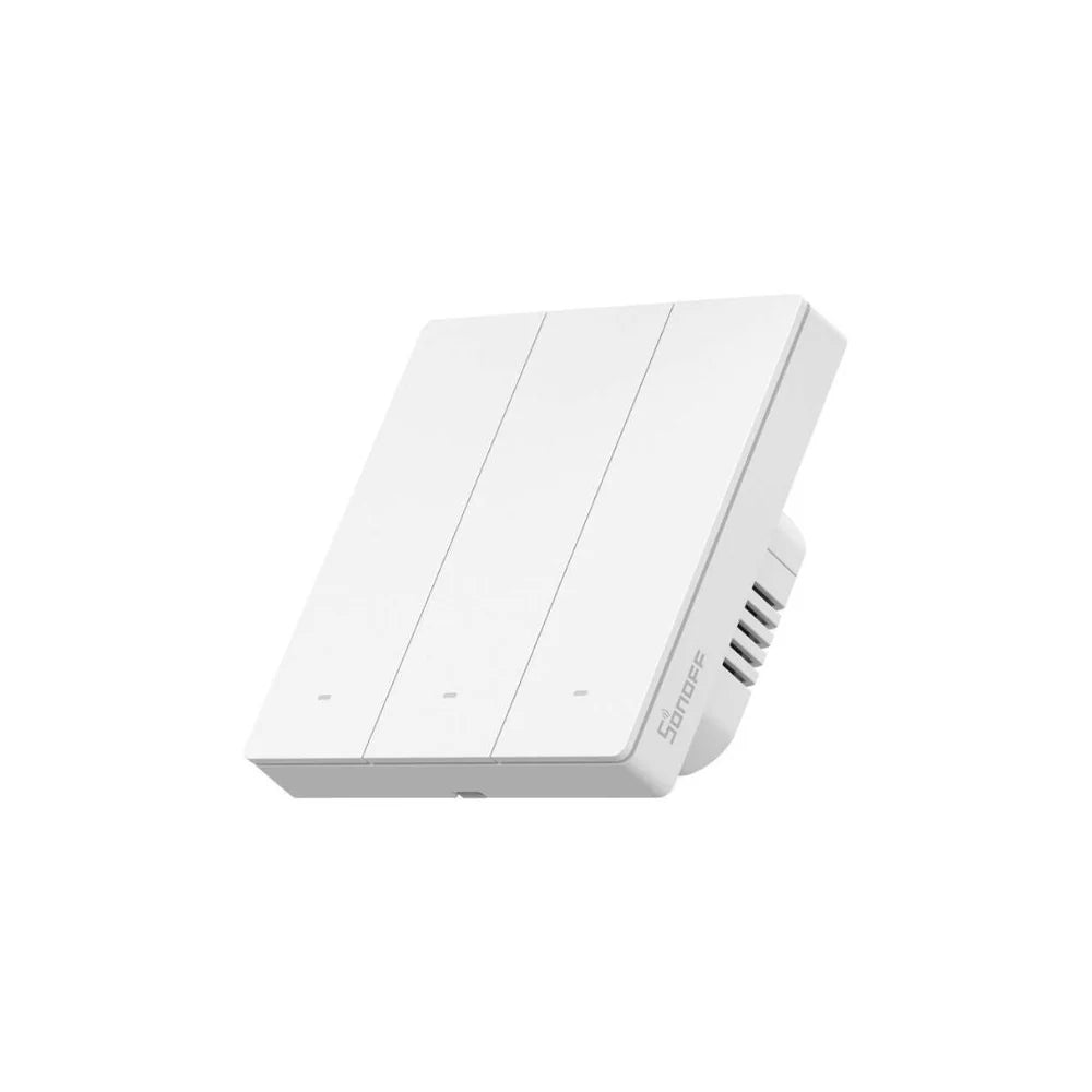 Sonoff M5 Interruptor De Parede Triplo Wifi Matter De Encastrar Branco